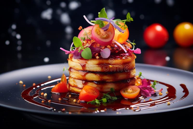 Sumptuous Appetizers and Starters at a Fine Dining Dinner Stock Image ...