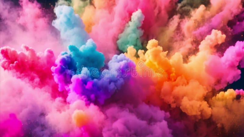 A Vibrant Explosion of Colors Stock Video - Video of visual, style ...