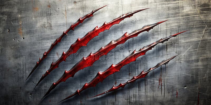 Disturbing Metal Claw Marks a Grungy HorrorInspired Background for ...