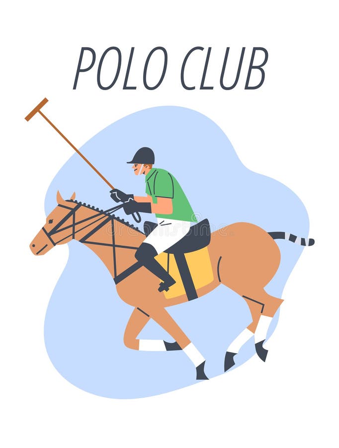 Captivating Polo Sport Action Vector Illustration Stock Illustration ...