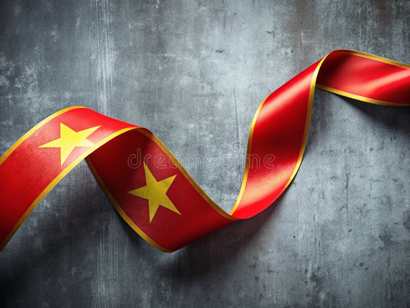 Celebrate Vietnamese Independence Day with a Vibrant Flag Ribbon Design ...