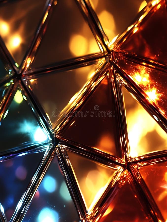 Captivating Prism Pattern: Abstract Geometric Design with Light ...