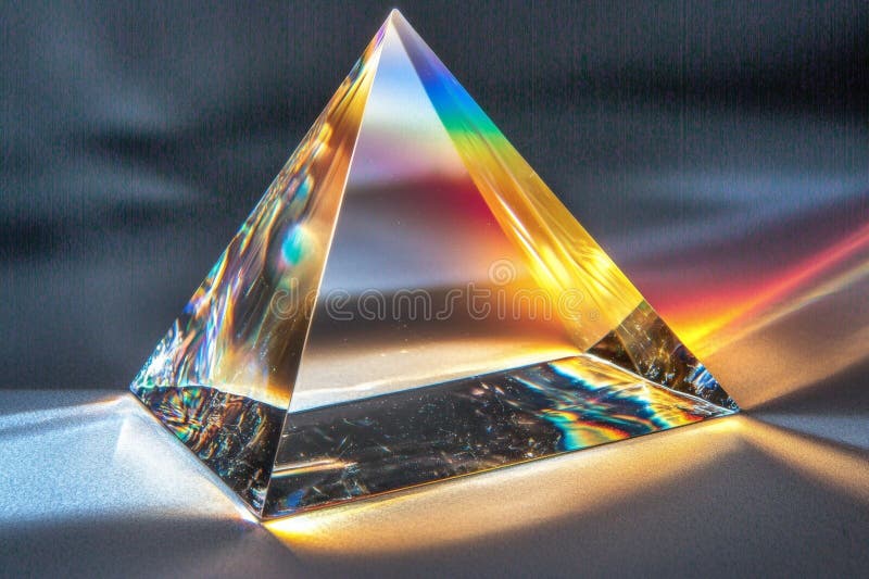 Captivating Prism Reflecting Colors in Light. Generative AI Stock ...