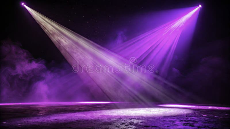 Captivating Purple Spotlight Beam Dramatic Stage Lighting for ...