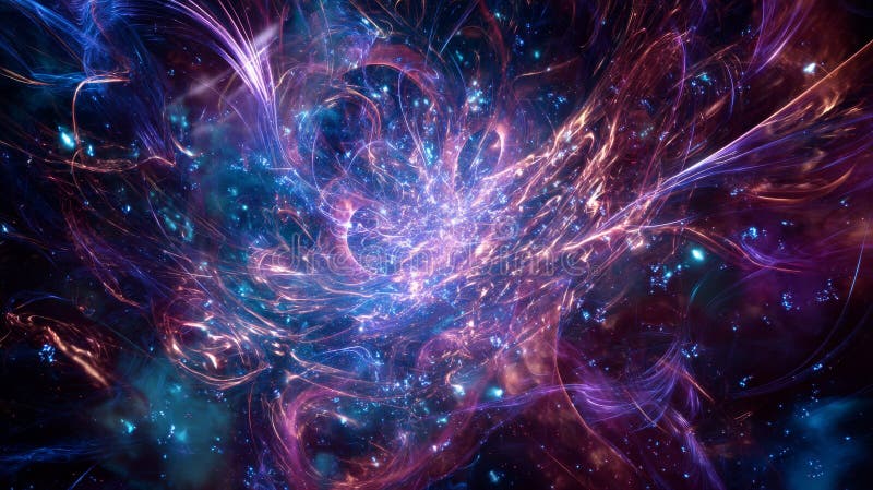 A Captivating Quantum Energy Field Bursting with Pulsating Light ...