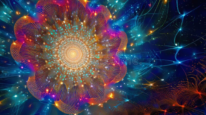 A Captivating Quantum Energy Field Illuminated by Pulsating Light ...