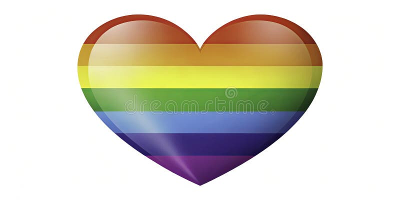 Vibrant Rainbow Heart Illustration a Powerful Pride Month Visual for ...