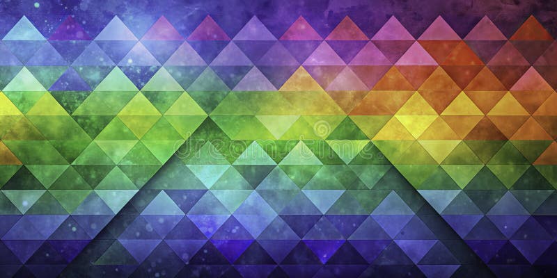 A Captivating Rainbow Triangle Abstract Background Vibrant Geometric ...