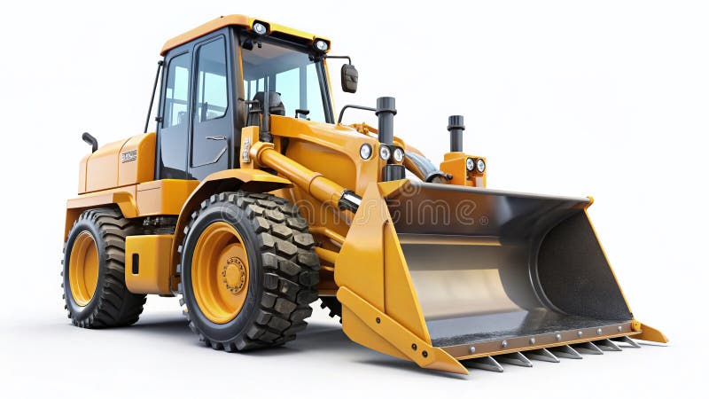 Powerful Crawler Loader Rear View of Modern Agricultural Equipment on a ...