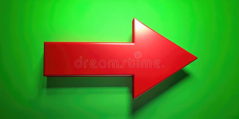 Captivating Red Arrow Animation on a Green Screen for Night Photography ...