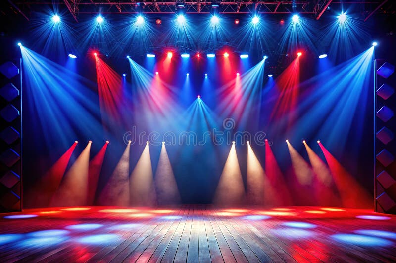 Captivating Red and Blue Stage Lighting Design for a Dramatic ...