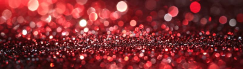 A Captivating Red Glitter Background with a Blurred Bokeh Effect ...