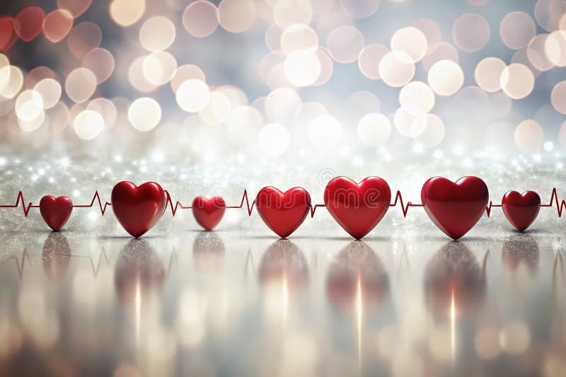 A Vibrant Red Heartbeat Pattern Perfect Background Texture for ...