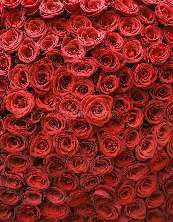 Captivating Red Roses in AI-Generated Artwork Stock Illustration ...