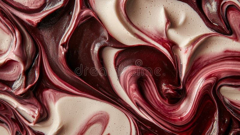 Captivating Red and White Paint Swirls Blend in Abstract Pattern ...