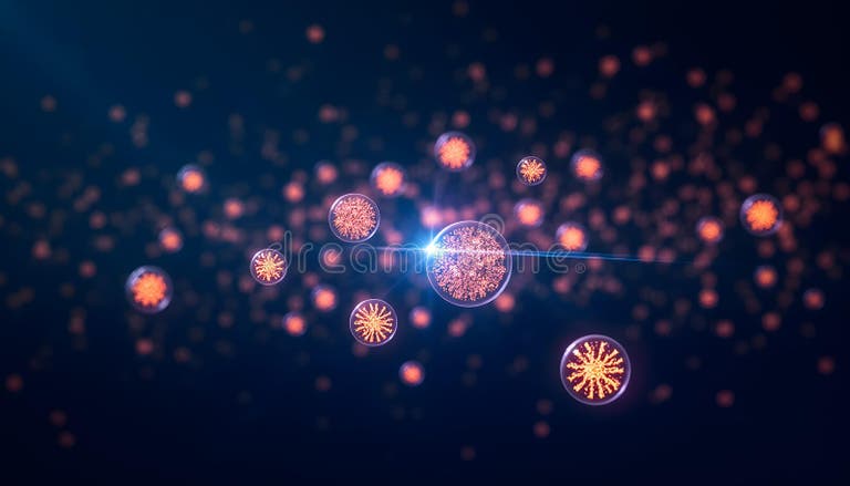 A Captivating Scatter Plot Where Data Points are Represented As Glowing ...