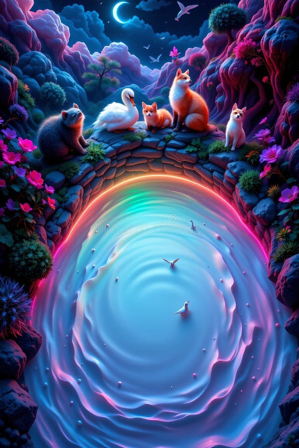 A Captivating Scene Captured from a Dramatic Top Down Perspective Stock ...