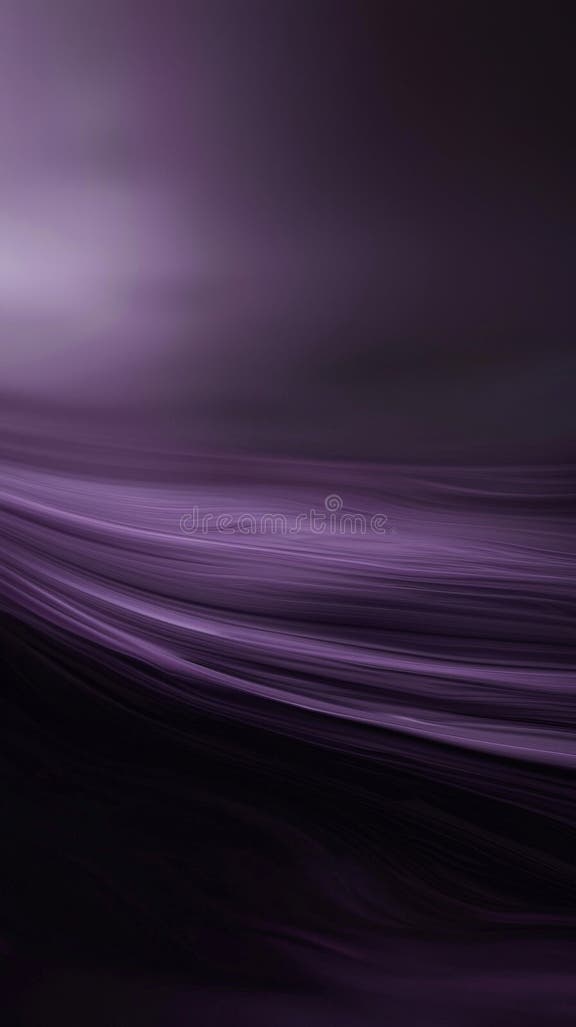 Enigmatic Purple Horizon with Subtle Light and Flowing Patterns Stock ...