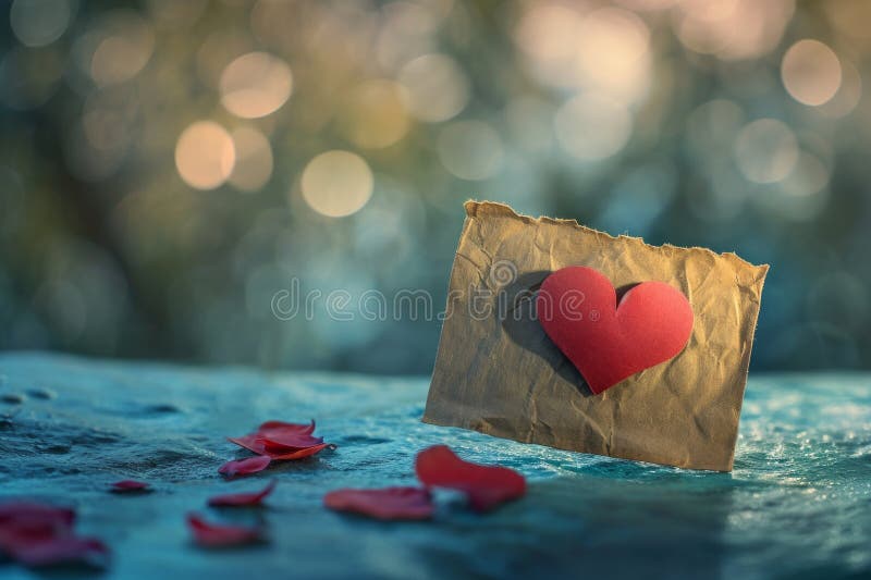 A Captivating Scene for Sharing Heartfelt Messages Stock Image - Image ...