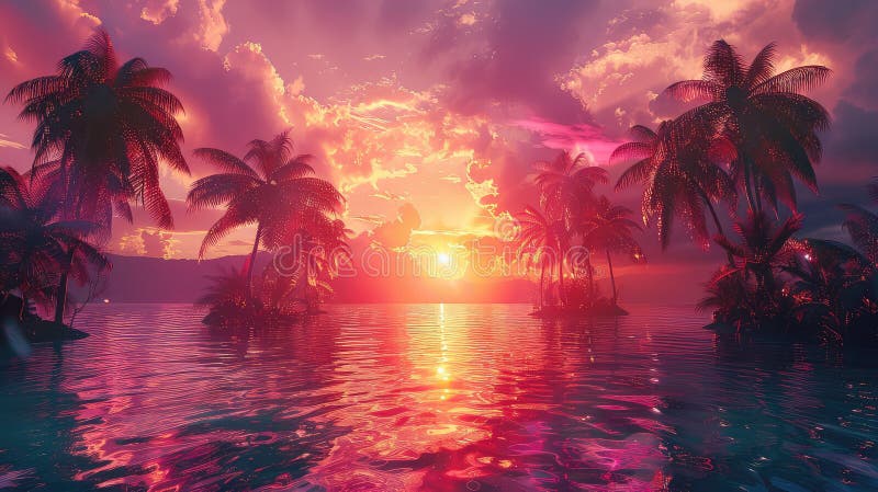 Captivating Scenery of Sea Land and Sky Stock Photo - Image of ...