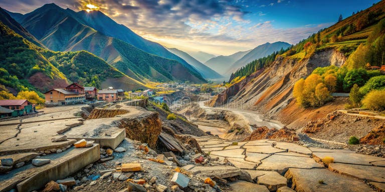 A Scientific Visualization of Earthquake Aftermath in a Mountain Valley ...