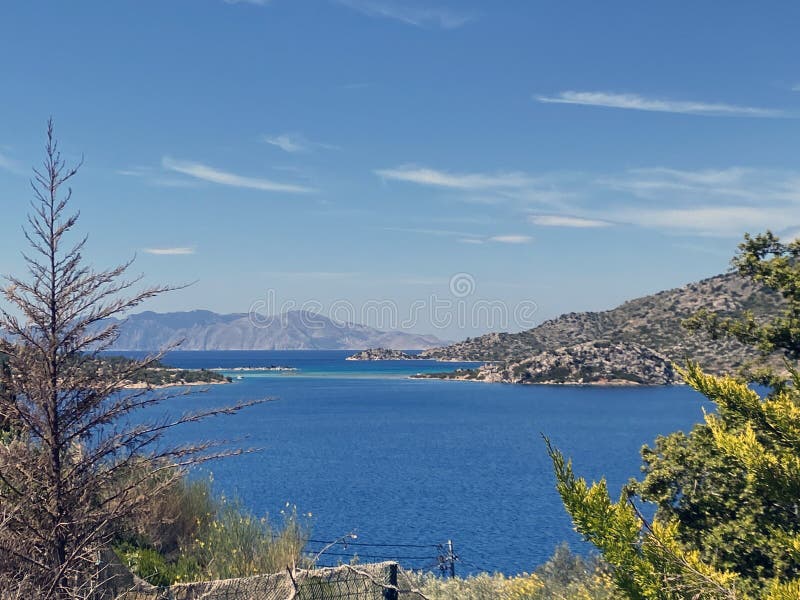 Captivating Sea Views from Bozburun Stock Photo - Image of seaside ...