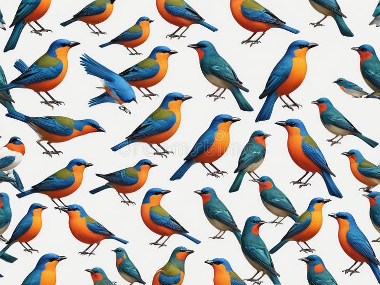 Exquisite Seamless Bird Pattern Background a Sophisticated Design ...