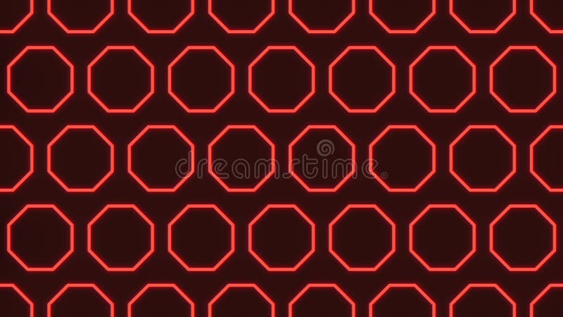 Circular Red Hexagon Pattern Seamless Texture for Design Projects Stock ...