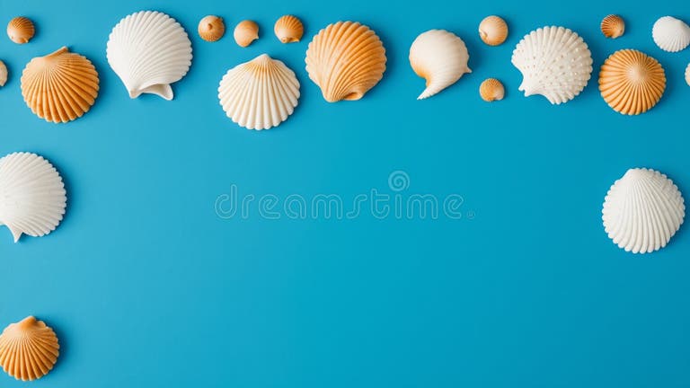 Captivating Seashell Texture Background a Stunning Blue Design for ...