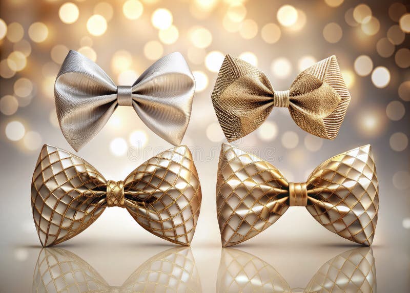 Elegant Minimalist Bow Set AIGenerated Abstract Geometric Designs for ...