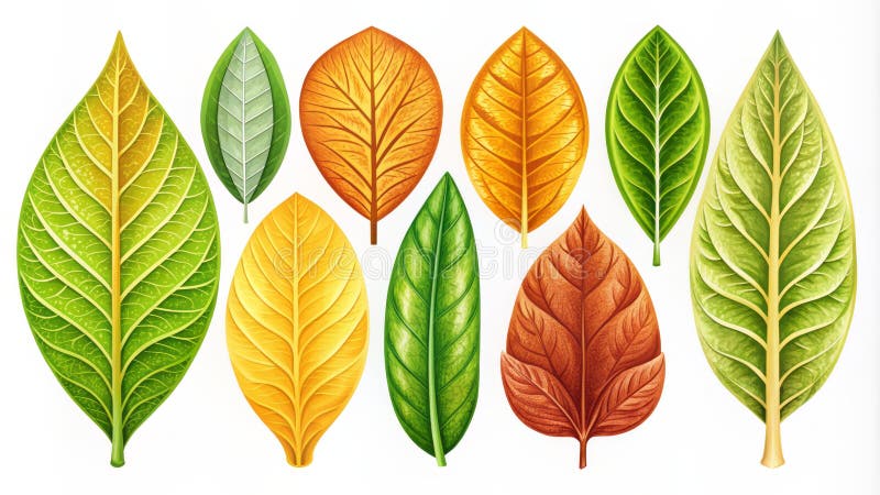 Vibrant Tobacco Leaf Icons a Vector Collection for Diverse Design ...