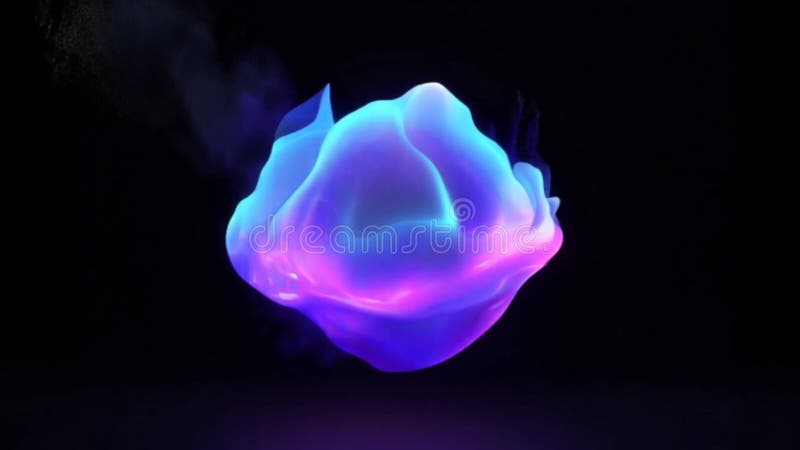 A Mesmerizing Display of a Dynamic Shape Glowing in Vibrant Colors ...