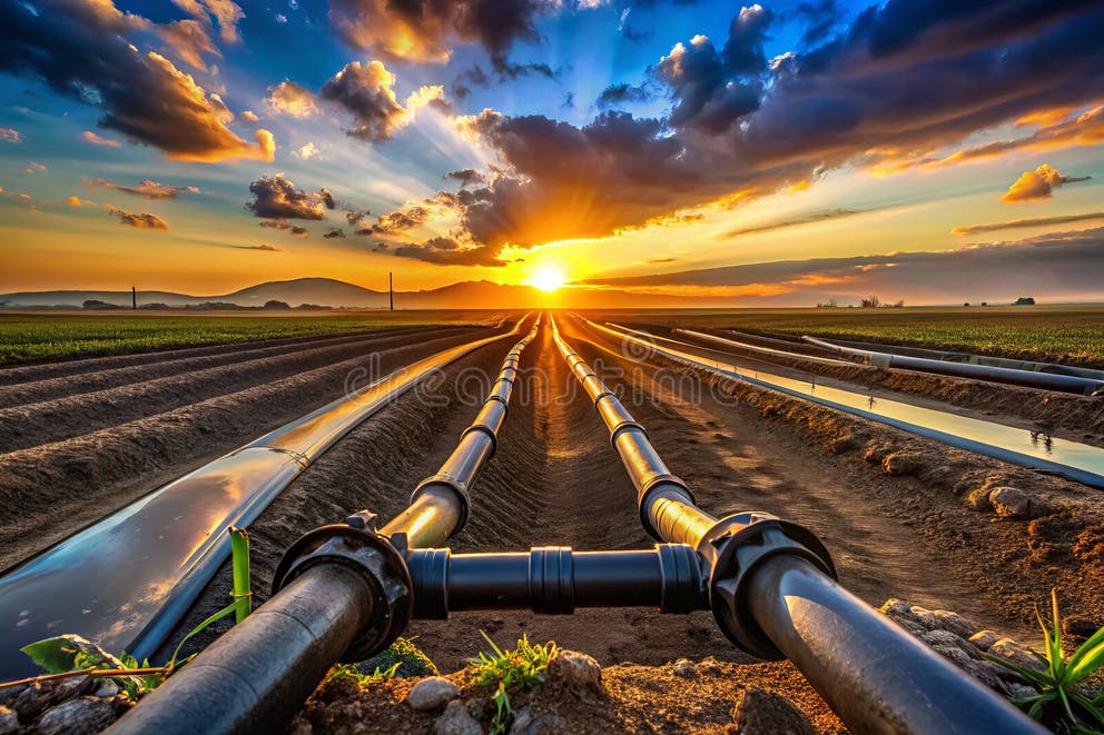 Efficient Water Use Silhouette of Drip Irrigation Diffuser in ...