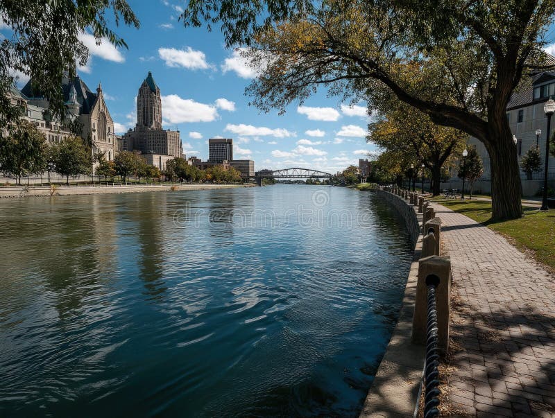 A Captivating Skyline View of Rochester, New York Stock Photo - Image ...