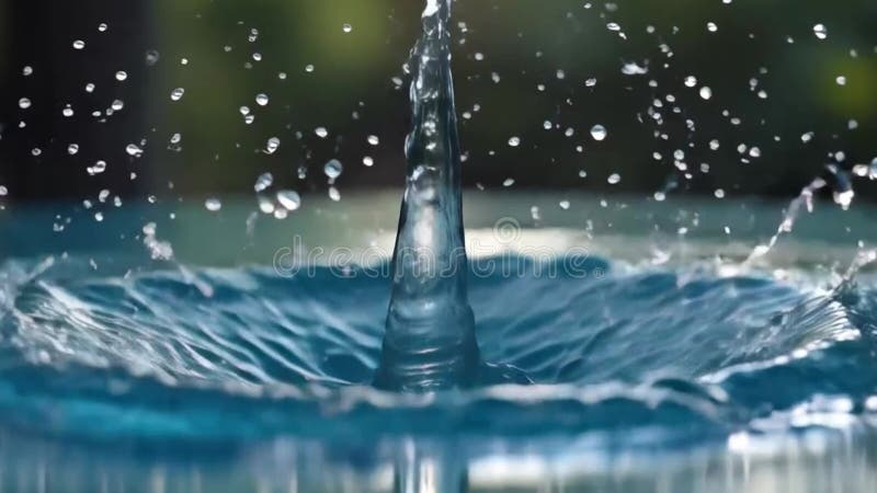 Captivating Slow Motion Visual of a Water Drop Creating an ...