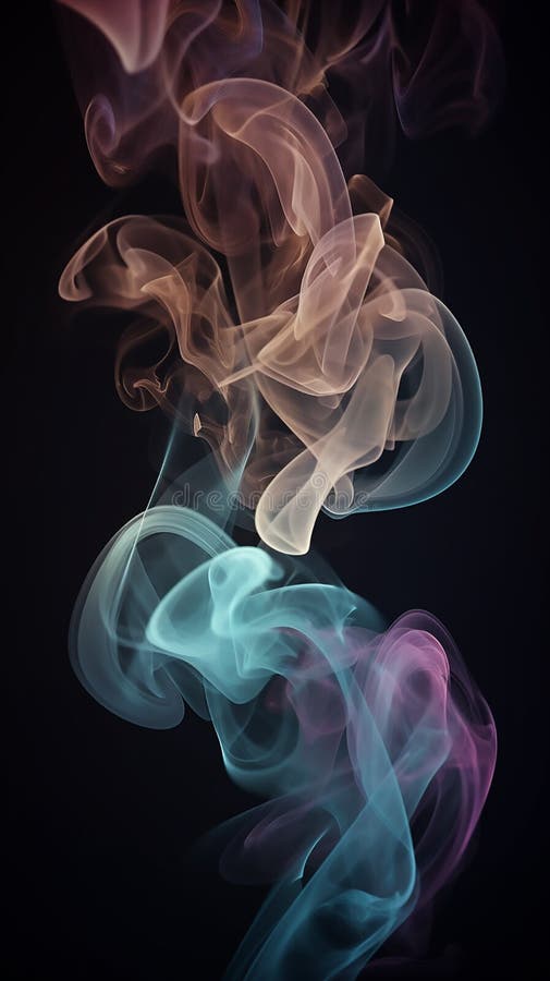 A Captivating Smoke Art Wallpaper for Iphone Stock Illustration ...