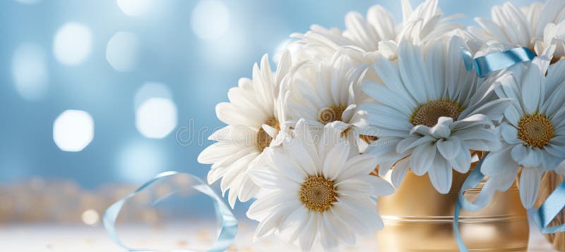 Captivating Soft Bokeh Background with Vibrant Daisy Colors and Ample ...