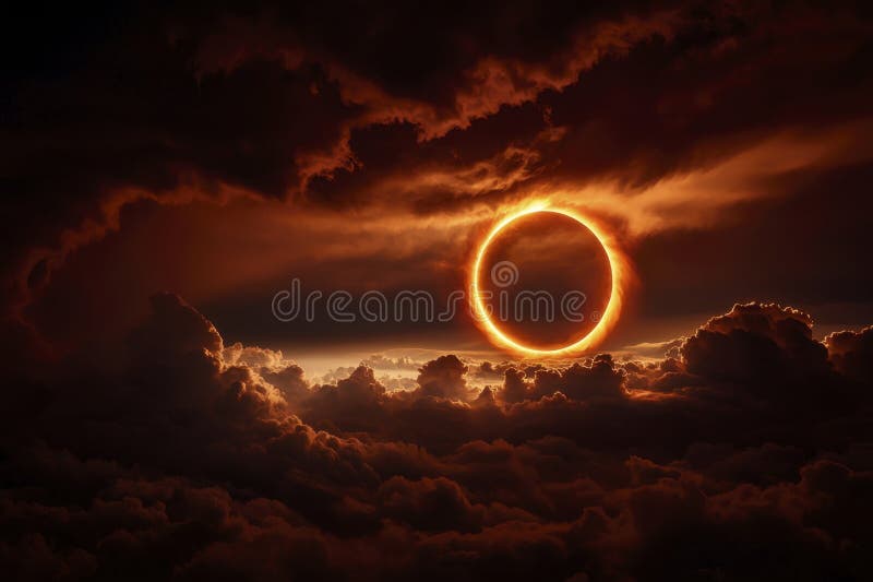 A Captivating Solar Eclipse Merges Seamlessly into a Raging Firestorm ...