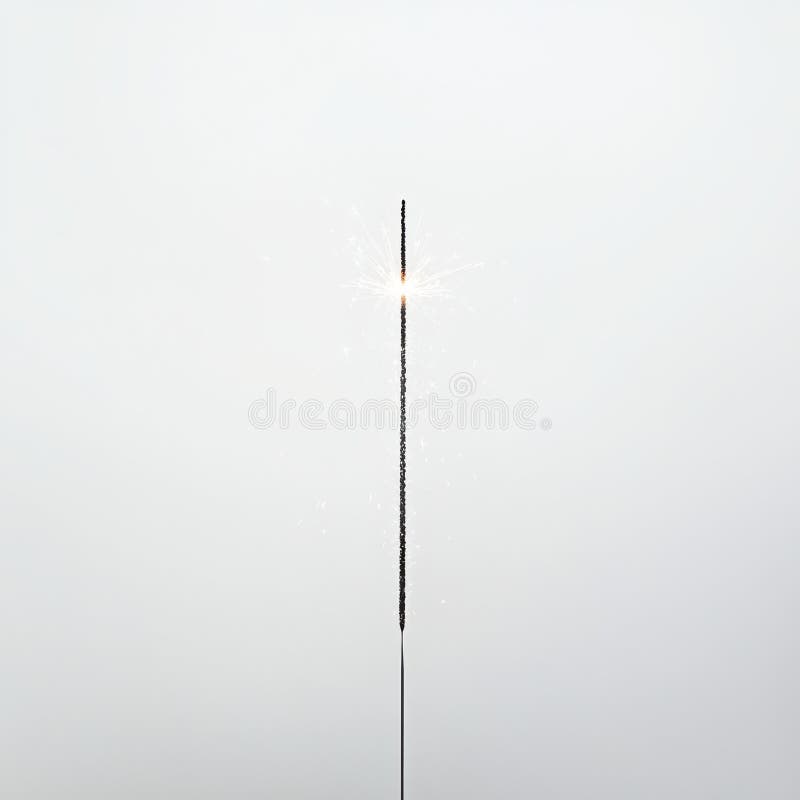 Captivating Sparkler Radiates Light with Enchanting Motion Blur on a ...