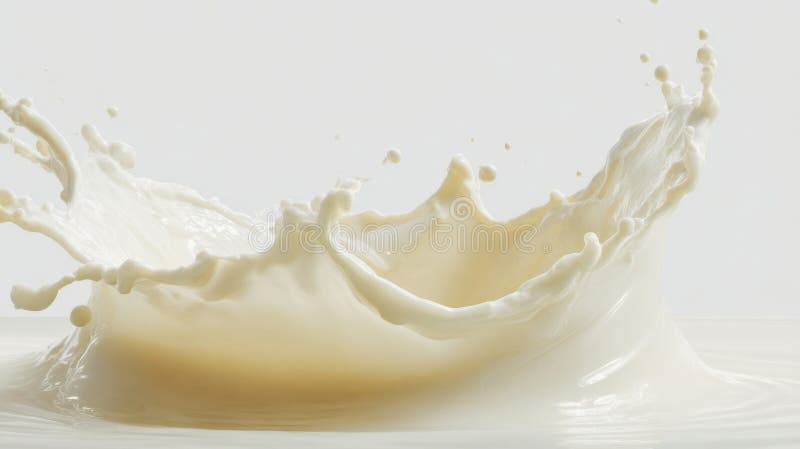 The Captivating Splash of Fresh Milk Creating Dynamic Forms in Motion ...