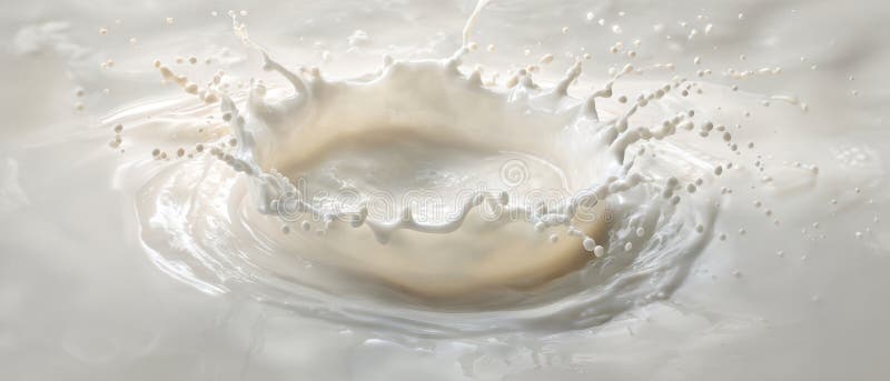 The Captivating Splash of Milk Creating an Elegant, Dynamic Texture in ...
