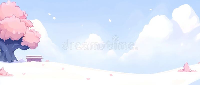 Captivating Spring Backdrop Showing a Branch of Pastel Pink Sakura ...