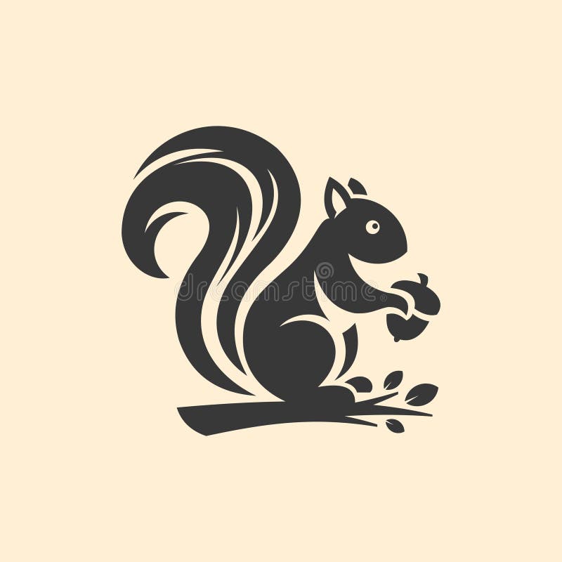 Captivating Squirrel Logo Design Inspirations Stock Vector ...