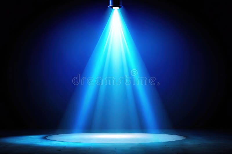 Captivating Stage Lighting Design Dramatic Spotlight Effect on a Dark ...