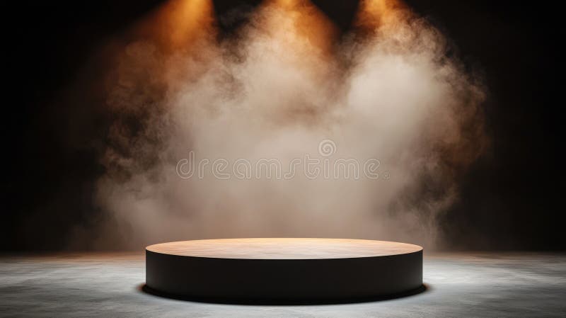 Captivating Stage Ready for Performance with Dramatic Lighting Effects ...