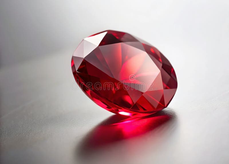 Exquisite Ruby Gemstone a Minimalist Still Life Capturing the Radiance ...