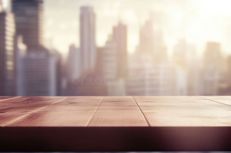 Captivating Studio Background with Blurred City Skyline for Creative ...