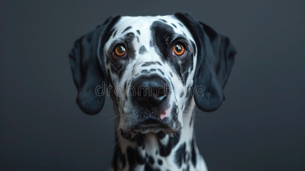 Dalmatian Surprise: Studio Portrait of a Startled Dog - Pet Photography ...