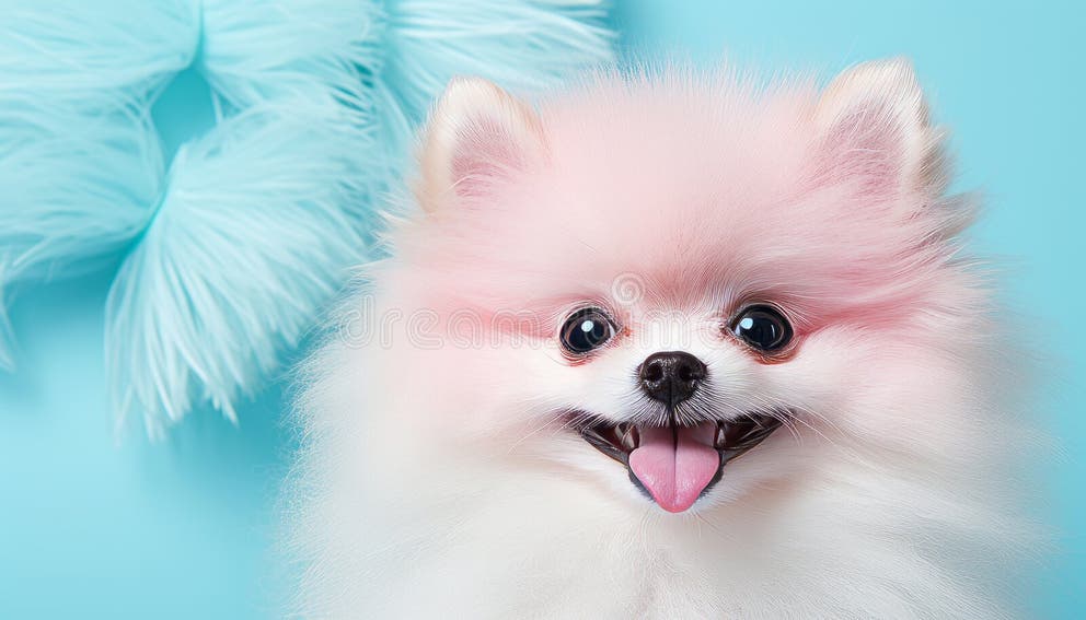 Captivating Studio Shot of an Absolutely Adorable Dog Posing on an ...