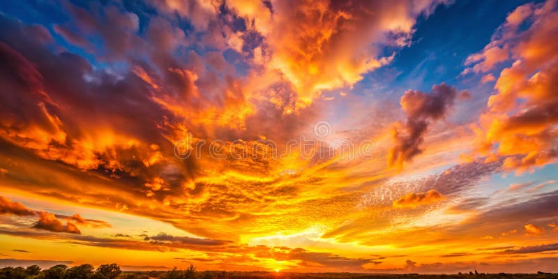 Captivating Summer Sunset Gradient Sky a Breathtaking Background Image ...